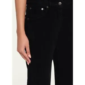THE ROW Fima Corduroy Slim-leg Ankle Pants