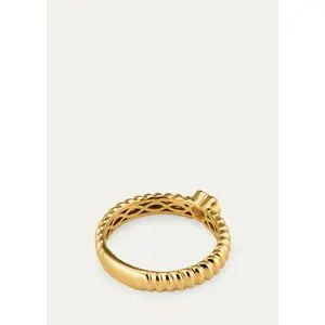 ANITA KO 18k Gold Thin Zoe Ring With Heart Diamond