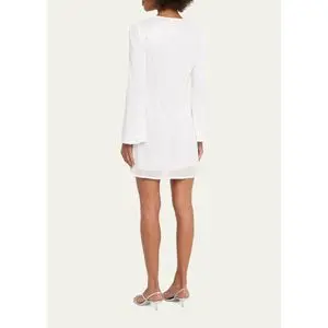 TOCCIN Raine Sequined Flared-sleeve Mini Dress Coverup
