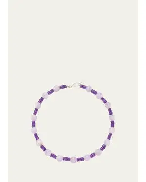 Jia Jia 14k Atlas Amethyst Necklace - Silver