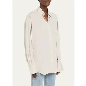 TOTEME Striped Oversized Button-down Shirt