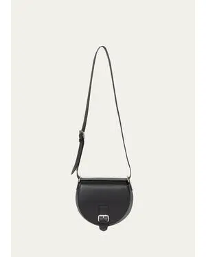 Dries Van Noten Leather Buckle Shoulder Bag - Black