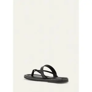 Dries Van Noten Thong Leather Sandals - Black