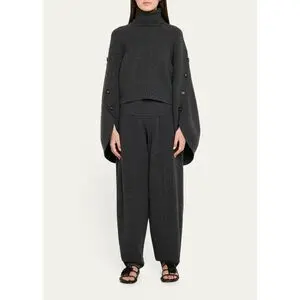 Zimmermann Valiant Knit Barrel-leg Pants