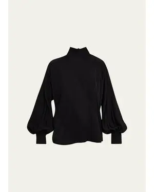 Zimmermann Bias Blouse - Black