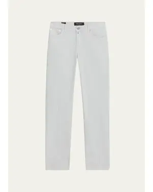 Kiton Cotton And Cashmere Stretch 5-pocket Pants - Stone