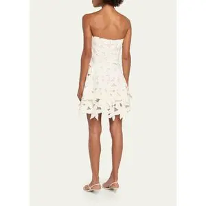 Simkhai Miri Floral Embroidered Mini Dress