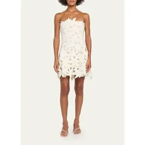 Simkhai Miri Floral Embroidered Mini Dress
