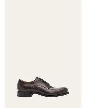 CHRISTIAN LOUBOUTIN Moustachou Red-sole Leather Derby Shoes - Cosme