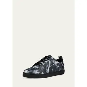 CHRISTIAN LOUBOUTIN Louis Jr Canopee Leather Low-top Sneakers
