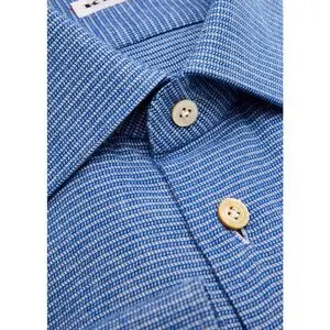 Kiton Micro-pattern Cotton Dress Shirt