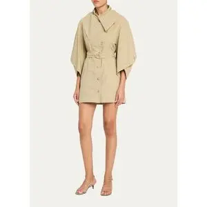 Zimmermann Valiant Utility Cotton Belted Mini Dress