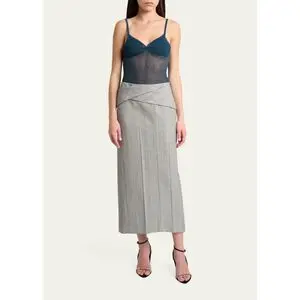Victoria Beckham Sheer Rib Camisole Top