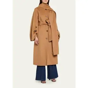 Zimmermann Valiant Wool Scarf Maxi Coat