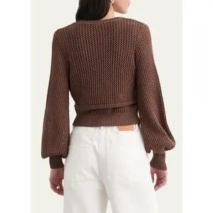 TOCCIN Tori Blouson-sleeve Cardigan