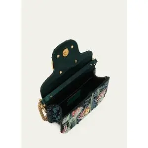 Valentino Garavani Loco Floral Sequin Clutch Bag