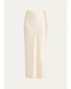 Vince Satin Bias Skirt