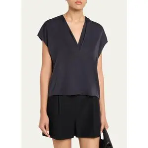 Vince Sleeveless Draped Top