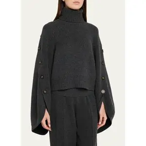 Zimmermann Valiant Buttoned Turtleneck Sweater