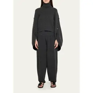 Zimmermann Valiant Buttoned Turtleneck Sweater