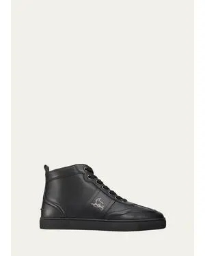CHRISTIAN LOUBOUTIN Retero High-top Sneakers In Leather