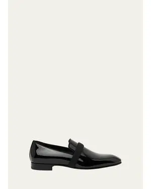 CHRISTIAN LOUBOUTIN Dandydeco Red-sole Patent Loafers - Black