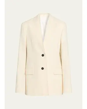 TOTEME Raw Lapel Wool Sport Coat