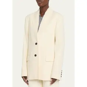 TOTEME Raw Lapel Wool Sport Coat