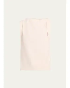 Vince Draped Shoulder Top - Blush Cloud