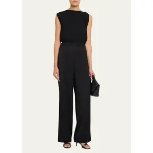 Vince Draped Shoulder Top - Blush Cloud