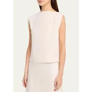 Vince Draped Shoulder Top - Blush Cloud