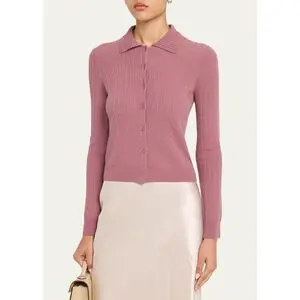 Vince Pointelle Wool Cardigan