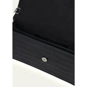 Alexander McQueen Skull Top-handle Bag In Croc-effect Leather