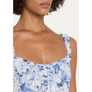 Cinq À Sept Marmo Heirloom Petals Midi Dress