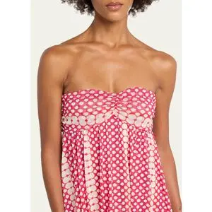 Diane Von Furstenberg Joanne Tiered Polka Dot Maxi Dress