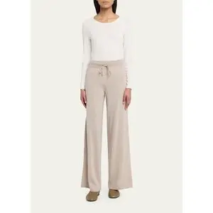 LISA YANG Sofi Cashmere Straight-leg Pull-on Trousers