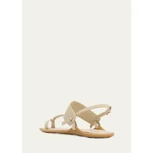 Miu Miu Infradito Knotted Leather Toe-ring Sandals