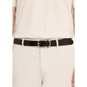 Brunello Cucinelli Braided Smooth Calfskin Round-buckle Belt