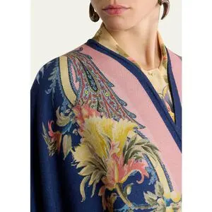 Etro Paisley Wool-blend Jacquard Cape