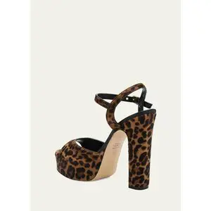 STUART WEITZMAN 130mm Reade -printed Calf Hair Platform Sandals