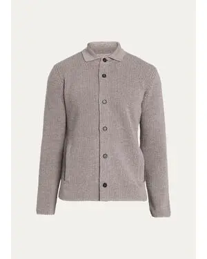 MAURIZIO BALDASSARI Light Brenta Cotton Overshirt - Brown