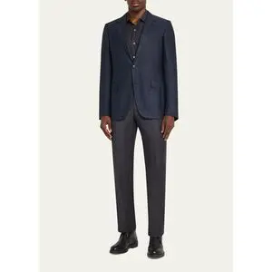 Zegna Woven Houndstooth Single-breasted Sport Coat