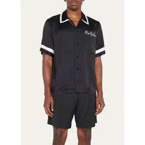 BLUE SKY INN Waiter Contrast-trim Camp Shirt