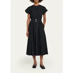 3.1 Phillip Lim Pleated Poplin Midi Dress