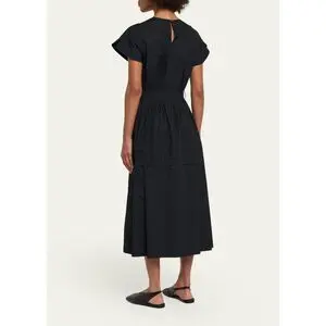 3.1 Phillip Lim Pleated Poplin Midi Dress