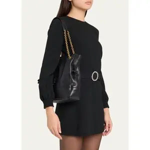 Saint Laurent Jamie Small Drawstring Leather Tote Bag