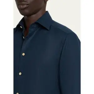 Kiton Linen Button-down Shirt