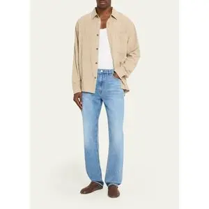 FRAME Faded Denim Straight-leg Jeans