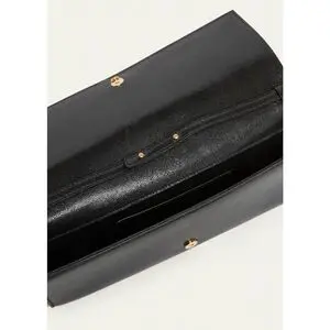 Saint Laurent Kate Pebbled Leather Clutch Bag