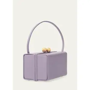 Carolina Herrera Mimi Kiss-lock Leather Top-handle Bag